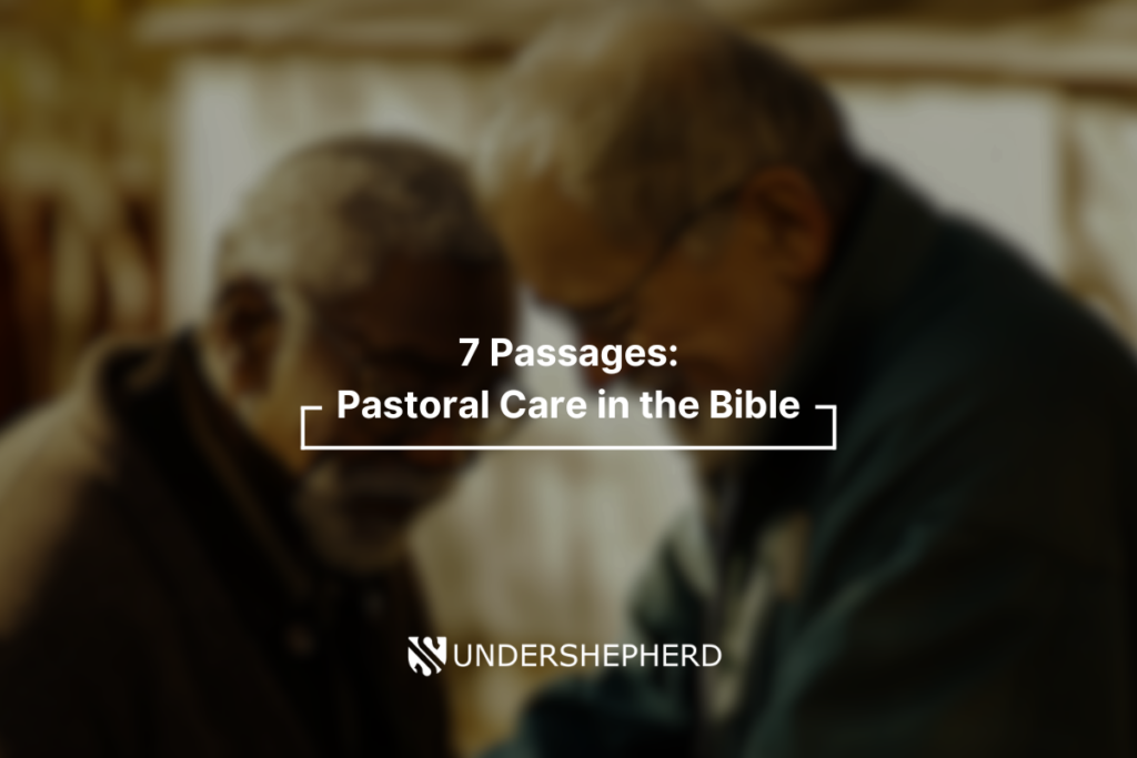 7 Passages: Pastoral Care in the Bible | Undershepherd