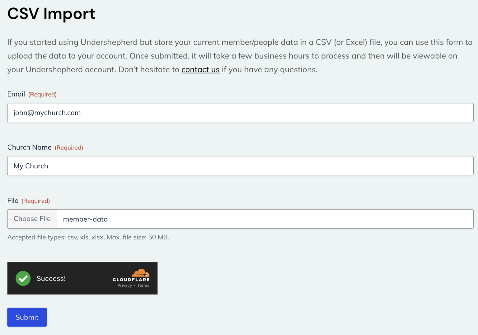 Importing Your Data | Undershepherd